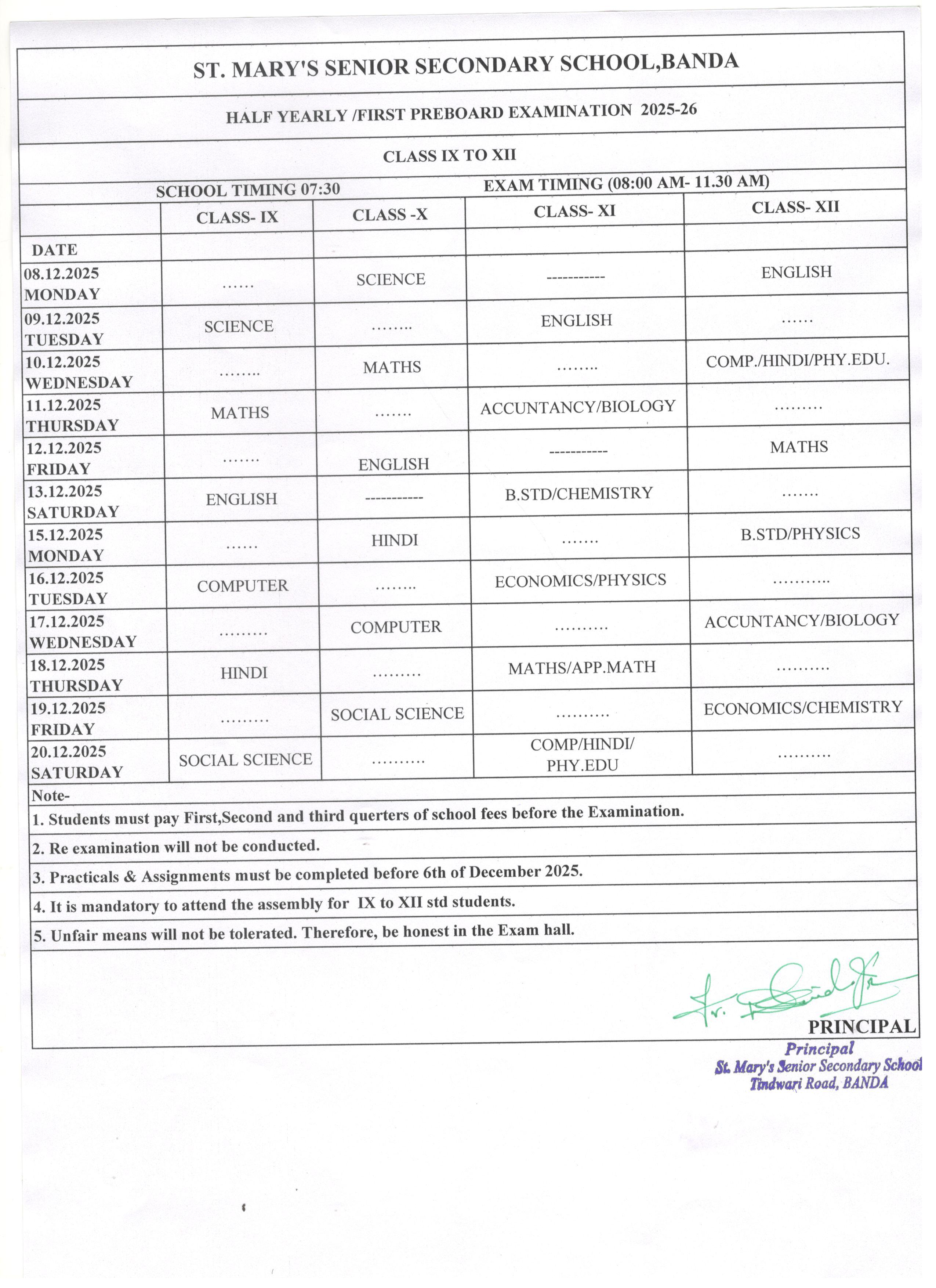 News Details | ST. MARYS SENIOR SECONDARY SCHOOL